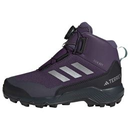 adidas terrex Outdoorschuh 'Winter Mid BOA RAIN.RDY Hiking' Jungen Gr&ouml;&szlig;e 36 grau / brombeer / schwarz