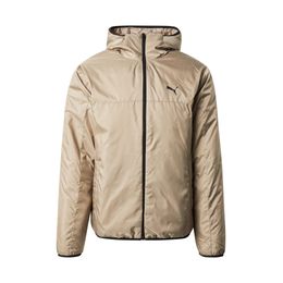 Puma Sportjacke 'ESS' Herren Gr&ouml;&szlig;e S cappuccino / schwarz