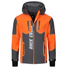 Rock Creek Outdoorjacke Herren Gr&ouml;&szlig;e M anthrazit / silbergrau / orange