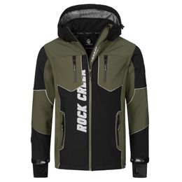 Rock Creek Outdoorjacke Herren Gr&ouml;&szlig;e XXL dunkelgr&uuml;n / schwarz / wei&szlig;