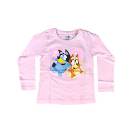 Bluey Shirt 'Bluey & Bingo' M&auml;dchen Gr&ouml;&szlig;e 104 rosa