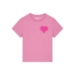 Watapparel T-Shirt 'Pink Heart' Damen Gr&ouml;&szlig;e XL fuchsia / eosin