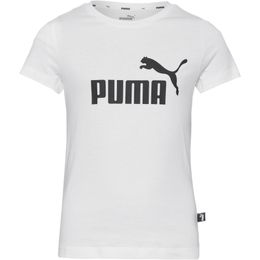 Puma T-Shirt 'Essentials' M&auml;dchen Gr&ouml;&szlig;e 164 schwarz / wei&szlig;
