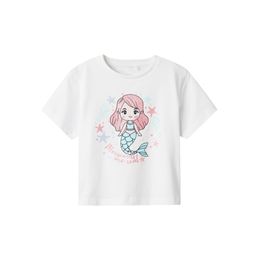 name it T-Shirt 'NMFFrejane' M&auml;dchen Gr&ouml;&szlig;e 104 hellblau / rosa / wei&szlig;