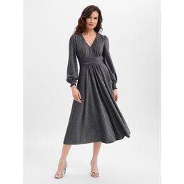 Ambiance Abendkleid Damen Gr&ouml;&szlig;e 36 schwarz / silber Winterkleid