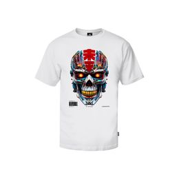 Oldskull T-Shirt 'Xtreme Vivid Skull' Herren Gr&ouml;&szlig;e L wei&szlig;