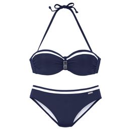 Lascana Bikini Damen Gr&ouml;&szlig;e XS marine / wei&szlig;