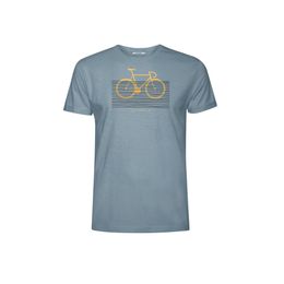 Greenbomb T-Shirt 'Bike Bars' Herren Gr&ouml;&szlig;e S t&uuml;rkis / orange / schwarz