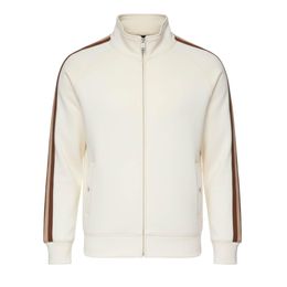 Ombre Sweatjacke 'OM-SSZP-0219' Herren Gr&ouml;&szlig;e M creme / braun