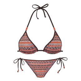 Buffalo Bikini Damen Gr&ouml;&szlig;e S dunkelbraun / hummer / wollwei&szlig;