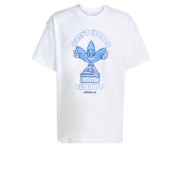 adidas originals T-Shirt 'Smile Treffy' Herren Gr&ouml;&szlig;e M blau / himmelblau / wei&szlig;