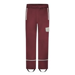 Normani Regenhose Jungen Gr&ouml;&szlig;e 110/116 greige / bordeaux