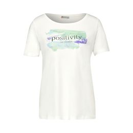 Street One T-Shirt Damen Gr&ouml;&szlig;e XS dunkelgrau / mint / lila / offwhite