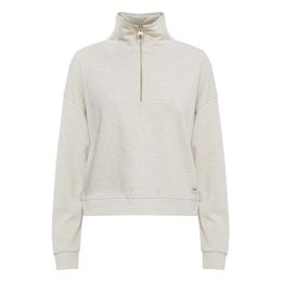 oxmo Sweatshirt 'GRETHE' Damen Gr&ouml;&szlig;e S creme / grau