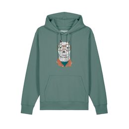Watapparel Sweatshirt ' Lama ' Herren Gr&ouml;&szlig;e S gr&uuml;n / mischfarben