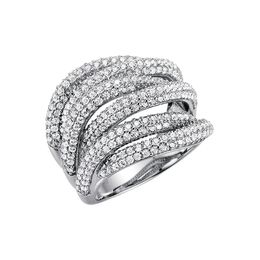 Giorgio Martello Milano Ring Damen Gr&ouml;&szlig;e 56 silber / wei&szlig;