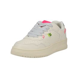 Geox Sneaker M&auml;dchen Gr&ouml;&szlig;e 34 neonpink / silber / offwhite