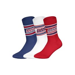 Huddle Freizeitsocken ' NFL New York Giants Crew ' Herren Gr&ouml;&szlig;e 43/46 navy / rot / wei&szlig;