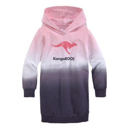 Kangaroos Kleid M&auml;dchen Gr&ouml;&szlig;e 140/146 hellgrau / lila / pink / rot