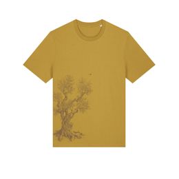 Life-tree Shirt 'Fairwear Organic Olive Tree' Herren Gr&ouml;&szlig;e L gelb