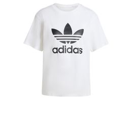 adidas originals T-Shirt 'Trefoil' Damen Gr&ouml;&szlig;e 4XS schwarz / wei&szlig;
