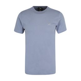 Iriedaily T-Shirt 'Turn Up' Herren Gr&ouml;&szlig;e XXL taubenblau / wei&szlig;
