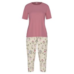 Mey Pyjama 'Botanic' Damen Gr&ouml;&szlig;e 4XL bunt Winterkleid