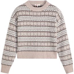 Levi's Levi's Pullover 'Ines' Damen Gr&ouml;&szlig;e L nude / elfenbein / dunkelbraun / schwarz