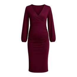 Lyn Mama Umstand Kleid Damen Gr&ouml;&szlig;e 40 burgunder Winterkleid