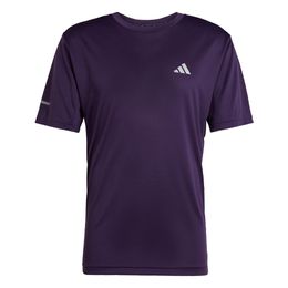 adidas Performance Funktionsshirt 'Essentials Holiday' Herren Gr&ouml;&szlig;e XS aubergine / wei&szlig;