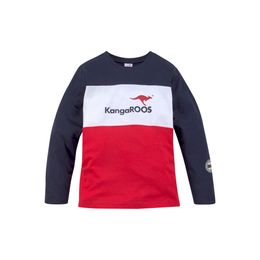Kangaroos Shirt Jungen Gr&ouml;&szlig;e 140/146 dunkelblau / rot / wei&szlig;