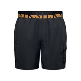 SikSilk Badeshorts Herren Gr&ouml;&szlig;e XXL orange / schwarz