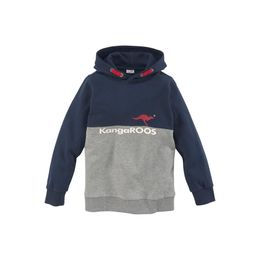 Kangaroos Sweatshirt Jungen Gr&ouml;&szlig;e 152/158 marine / grau
