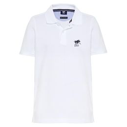 POLO SYLT Polo ' mit Logo-Stickerei ' Jungen Gr&ouml;&szlig;e 146/152 wei&szlig;