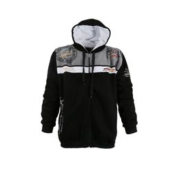 LAVECCHIA Sweatjacke 'LV-2022' Herren Gr&ouml;&szlig;e 7XL schwarz