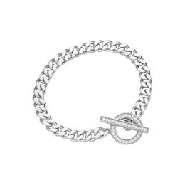 Giorgio Martello Milano Armband Damen Gr&ouml;&szlig;e 18 silber / transparent