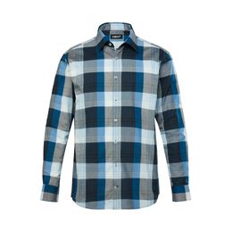 Men Plus Hemd Herren Gr&ouml;&szlig;e XXL navy / hellblau / wei&szlig;