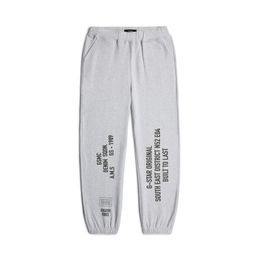 G-Star Raw G-star Trousers - 'Stencil Graphic Sweatpant' Herren Gr&ouml;&szlig;e 33 graumeliert / schwarz