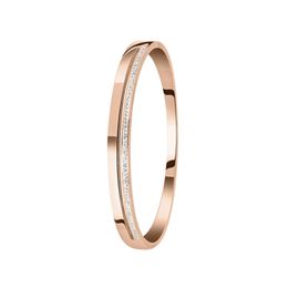 Lucardi Armband Damen Gr&ouml;&szlig;e 58 rosegold / transparent
