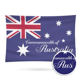Australien Flagge mit Wunschtext | Fanartikel f&uuml;r EM & WM | Australien Fahne im Wunschformat | L&auml;nderflaggen & Nationalflaggen online bedrucken