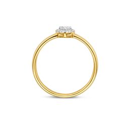 Isabel Bernard Ring Damen Gr&ouml;&szlig;e 52 gold / transparent