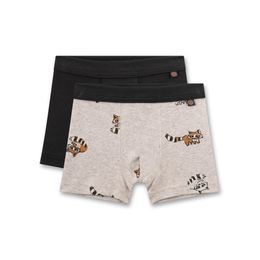Sanetta Boxershorts Jungen Gr&ouml;&szlig;e 116 beige / braun / schwarz