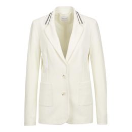 Madeleine Mode Madeleine Blazer Damen Gr&ouml;&szlig;e 40 silber / wollwei&szlig;