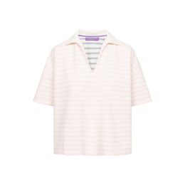 Frieda & Freddies New York Frieda & Freddies Ny Poloshirt Damen Gr&ouml;&szlig;e L taubenblau / ros&eacute; / wei&szlig;