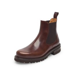 Henry Stevens Chelsea Boots 'Harry' Herren Gr&ouml;&szlig;e 40 rostbraun / dunkelbraun