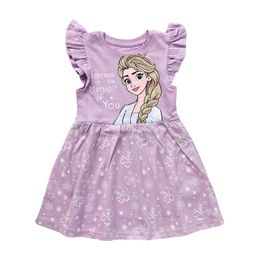 Disney Kleid 'Frozen' M&auml;dchen Gr&ouml;&szlig;e 98 beige / mint / orchidee / wei&szlig;