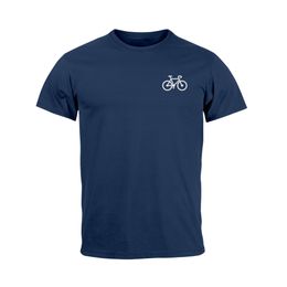 Neverless Shirt 'Fahrrad' Herren Gr&ouml;&szlig;e XS navy