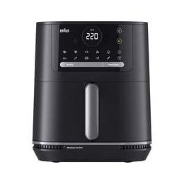 Braun 2-in-1 Hei&szlig;luftfritteuse MultiFry 5, HF 5054I schwarz, 2.000 Watt, Korb 6,0 Liter
