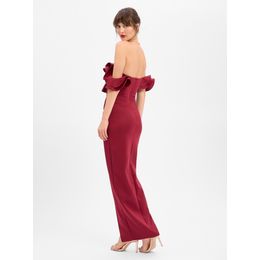Lipsy Abendkleid Damen Gr&ouml;&szlig;e 38 bordeaux Winterkleid