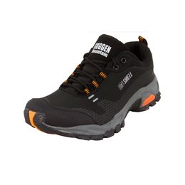 GUGGEN Mountain Sportlicher Schn&uuml;rschuh Herren Gr&ouml;&szlig;e 42 orange / schwarz